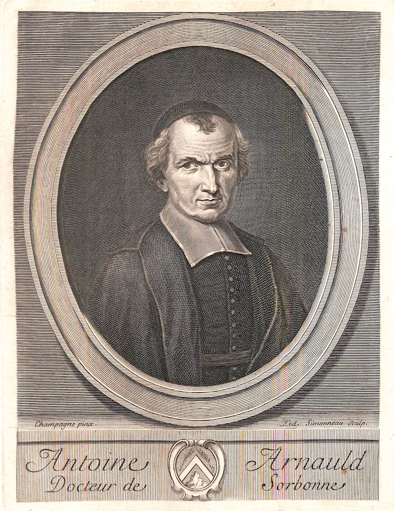 SIMONNEAU - PORTRAIT D'ANTOINE ARNAULD - Estampes MAS