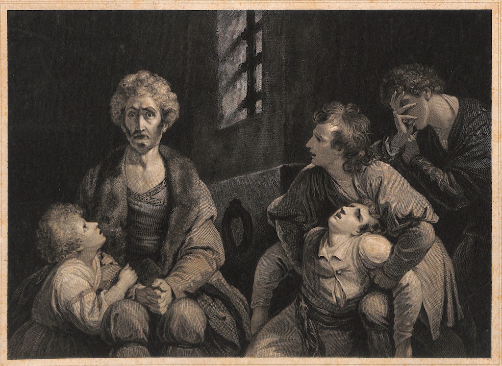 DIXON - UGOLIN ENTOURÉ DE SES QUATRE ENFANTS - Estampes MAS