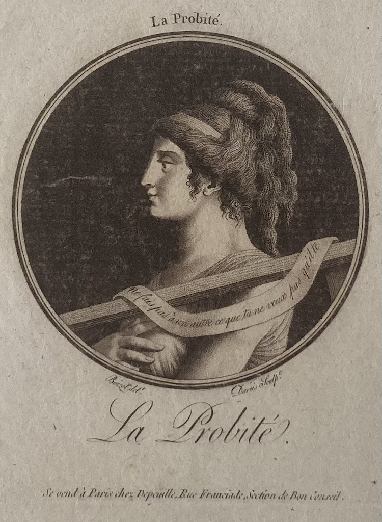 LA PROBITÉ - Estampes MAS